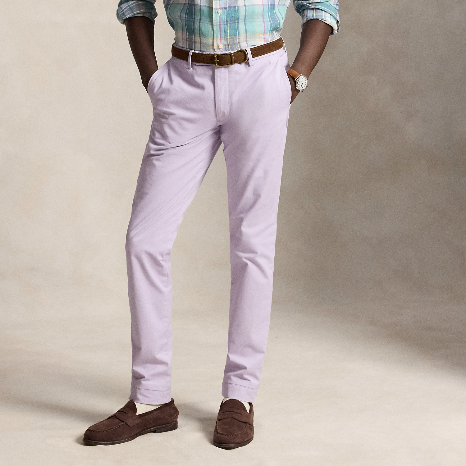 RALPH LAUREN greenwich slim fit stretch chino pant